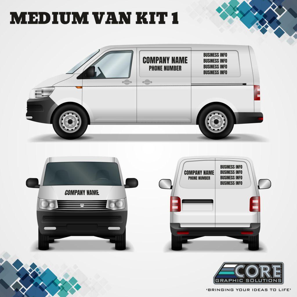 DIY Medium Van Sign Kit | Core Graphic Solutions | Manchester