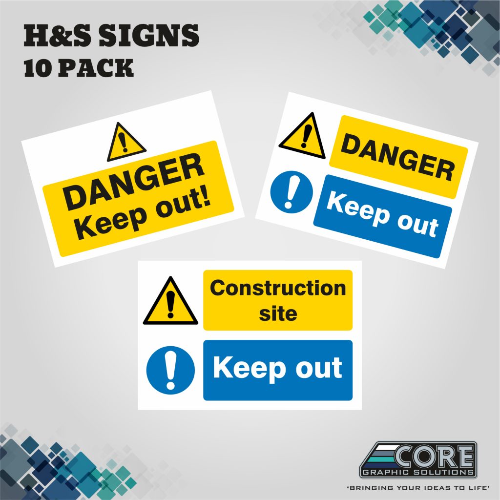 Health & Safety Signs | Core Graphic Solutions | Manchester