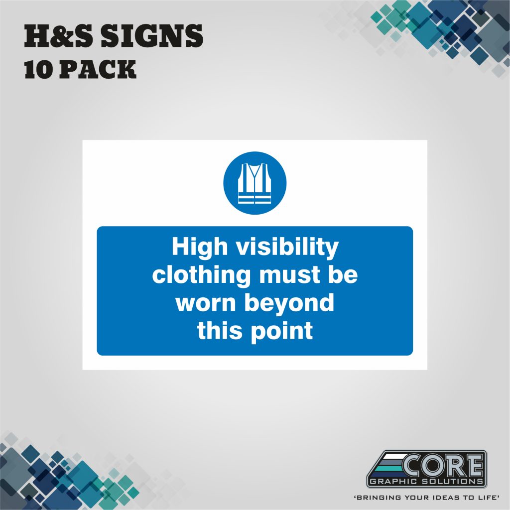 H&S Signs - Hi-Vis Clothing | Core Graphic Solutions